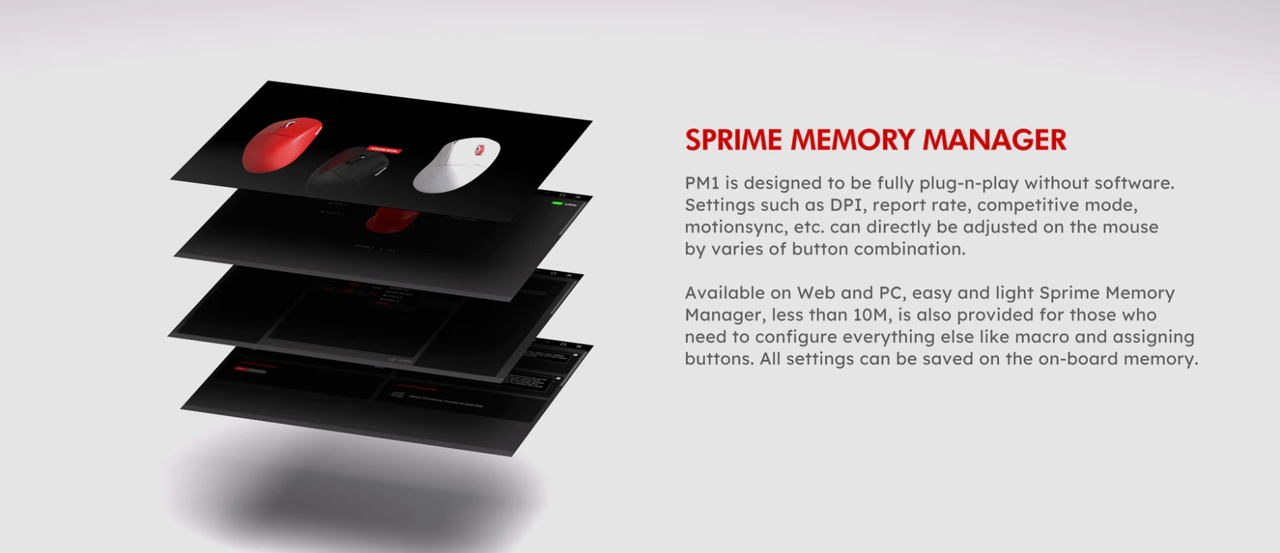 Best One(ベストワン) / Sprime PM1 Hyper Lightweight Wireless Ergo Gaming ...
